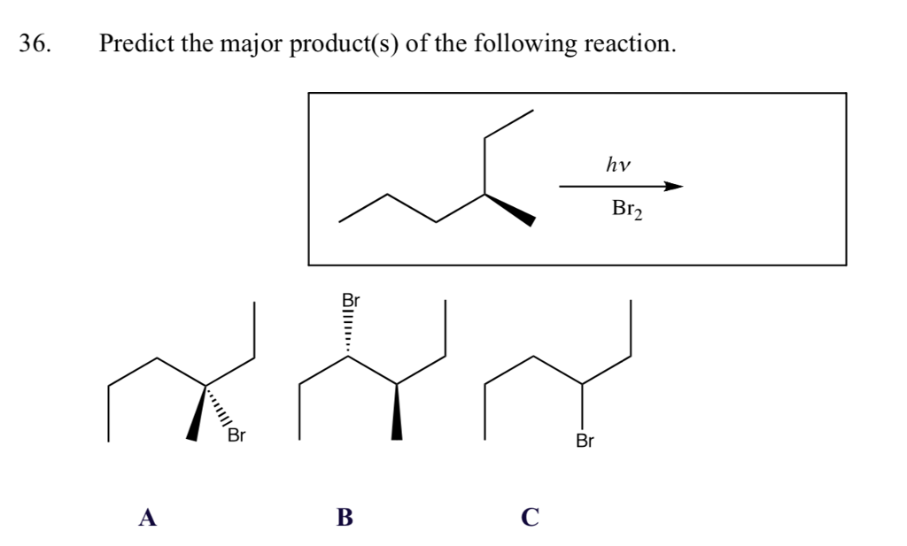 Solved 36. Predict the major product(s) of the following | Chegg.com Solved 36. Predict the major product(s) of the following | Chegg.com