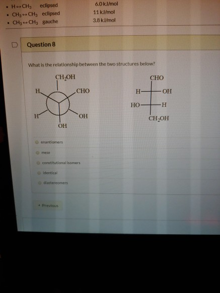 Solved . H-CH3 eclipsed . CH CHeclipsed . CH3 - CH3 gauche | Chegg.com