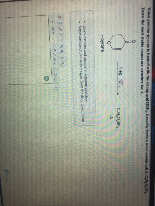 Solved When gamma-pyrone is treated with the strong acid | Chegg.com