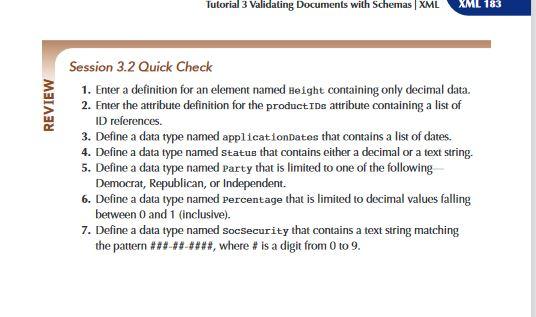 Solved Tutorial 3 Validating Documents With Schemas Xml Xml