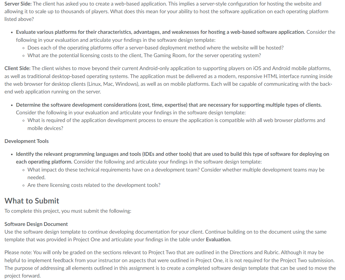 Solved Competency In this project, you will demonstrate your | Chegg.com