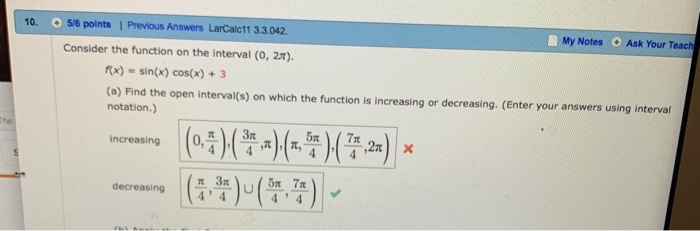 Solved 0. O 5/6 points | Previous Answers LarCalc11 3.3.042 | Chegg.com Solved 0. O 5/6 points | Previous Answers LarCalc11 3.3.042 | Chegg.com