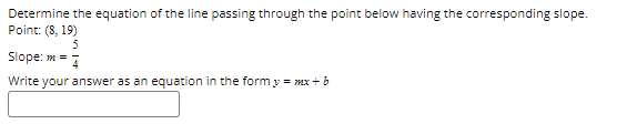 Solved Determine The Equation Of The Line Passing Through