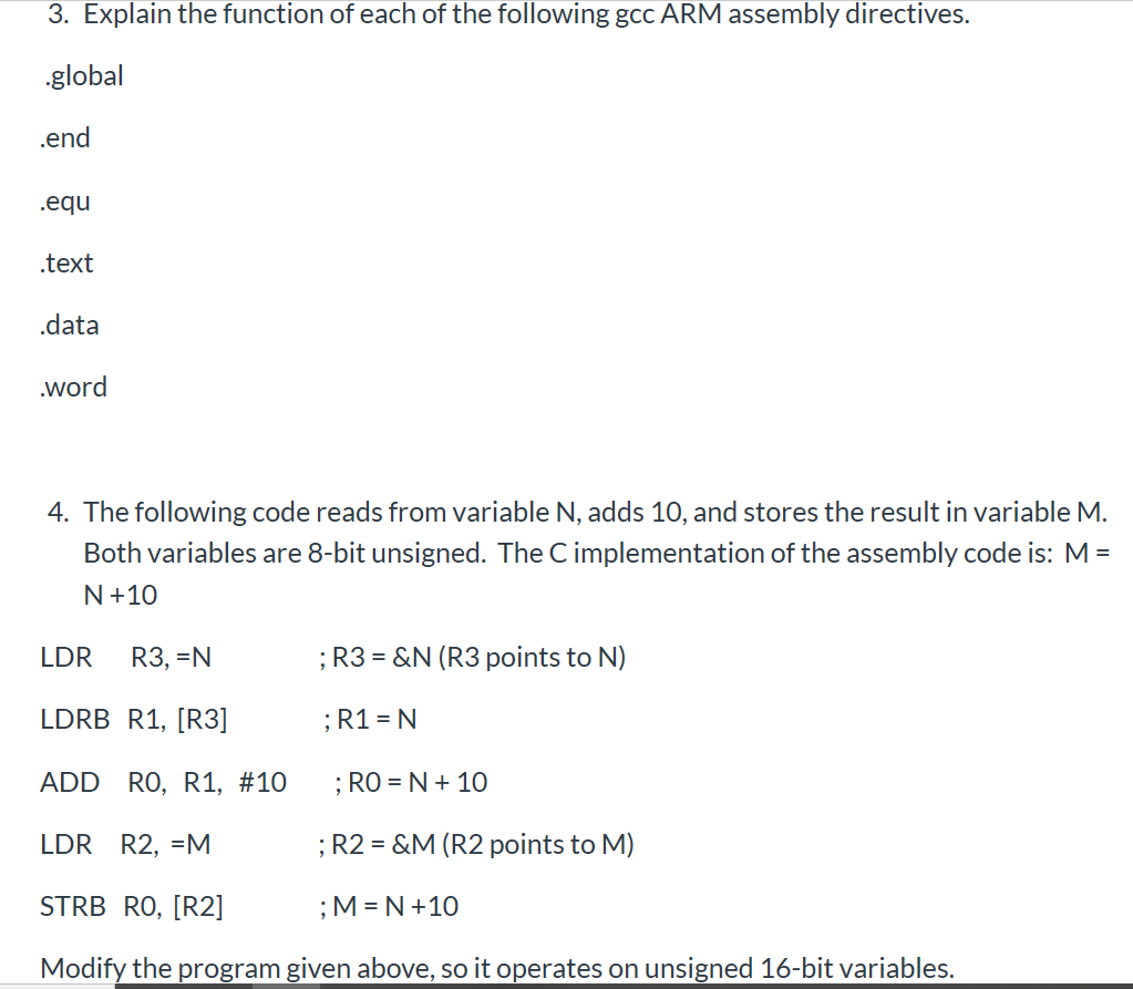 Solved 3. Explain the function of each of the following gcc | Chegg.com