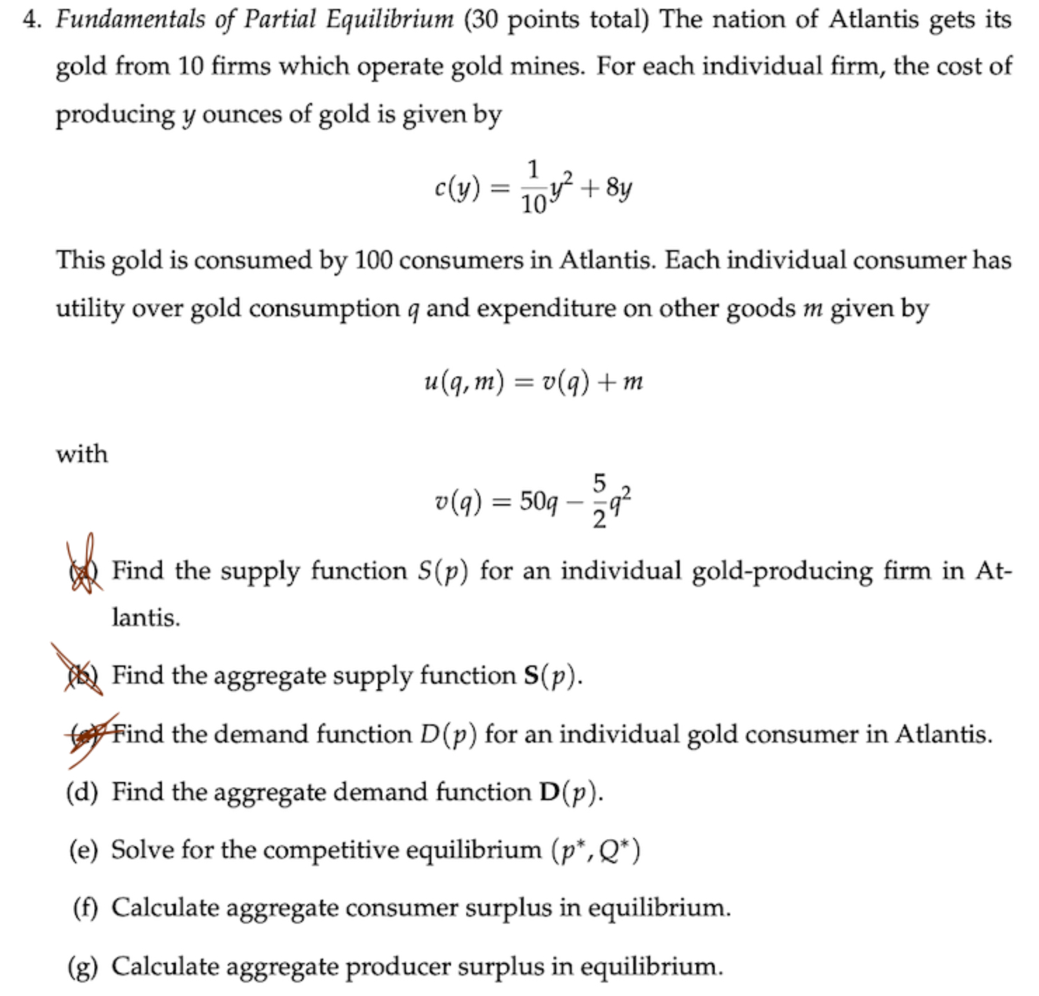 Solved Fundamentals of Partial Equilibrium ( 30 ﻿points | Chegg.com