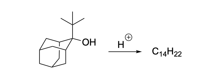 Solved Treatment of the adamantane below with acid gives a | Chegg.com
