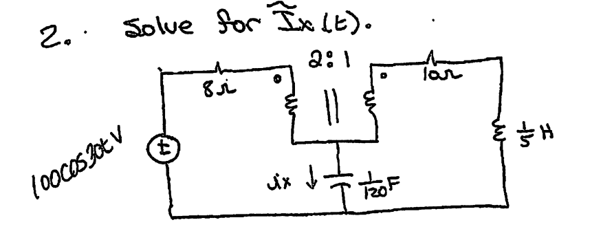 Solved 2. Solve for Ix(t). | Chegg.com