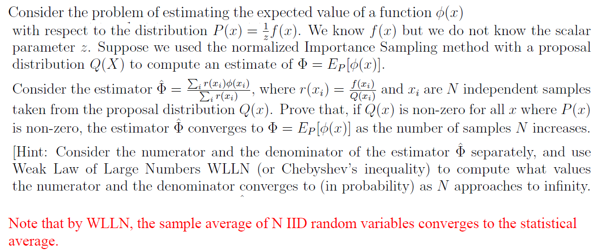 Solved Consider the problem of estimating the expected value | Chegg.com