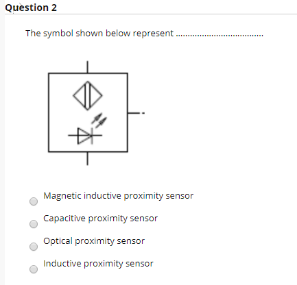 Solved Question 2 The symbol shown below represent. ... | Chegg.com
