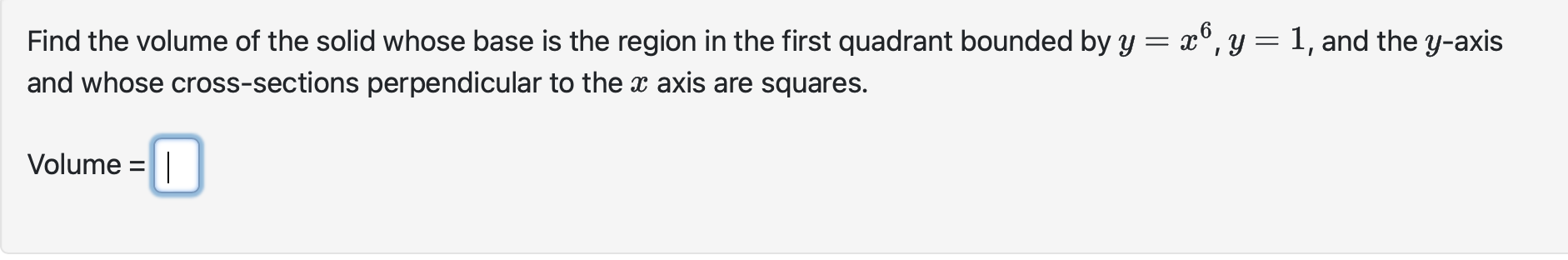 Solved Find the volume of the solid whose base is the region | Chegg.com