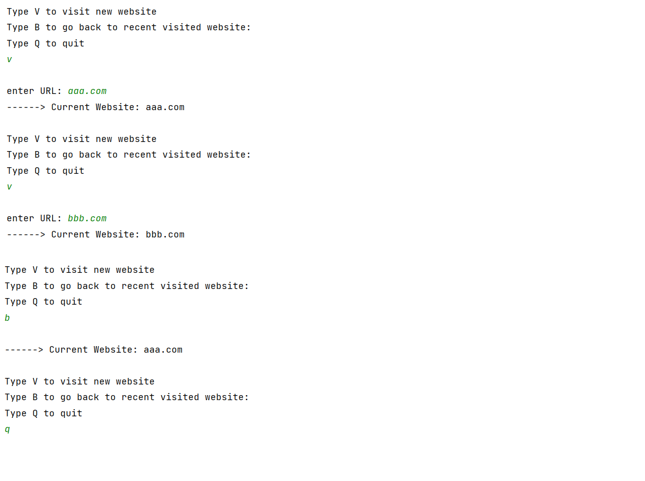 Solved Programming Project: Internet Web browsers store the | Chegg.com