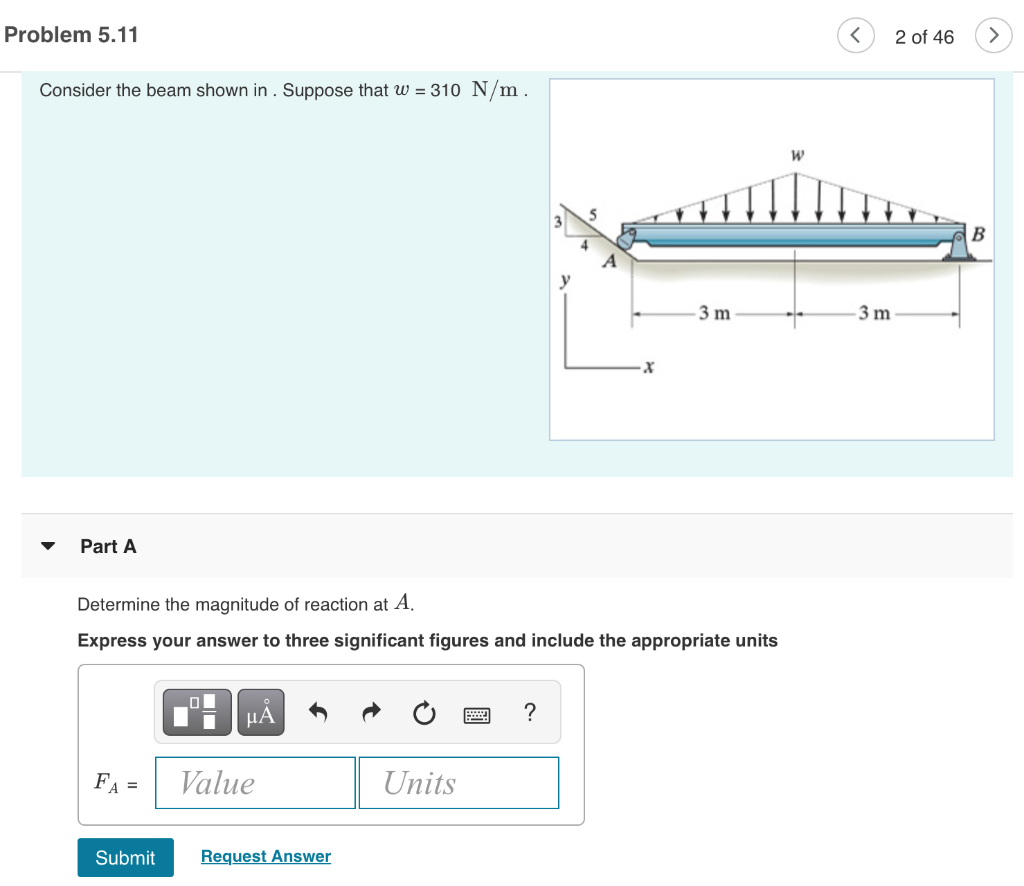 Solved Problem 5.11 © 2of 46 » Consider the beam shown in . | Chegg.com
