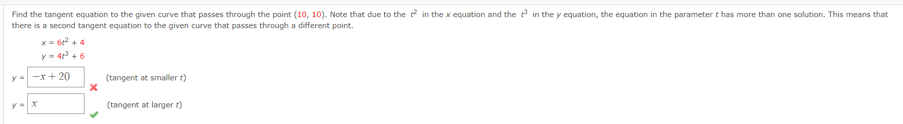 Solved there is a second tangent equation to the given curve | Chegg.com