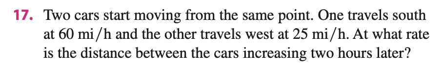 Solved 7. Two cars start moving from the same point. One | Chegg.com