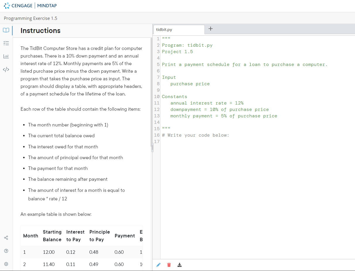 Solved The TidBit Computer Store has a credit plan for | Chegg.com