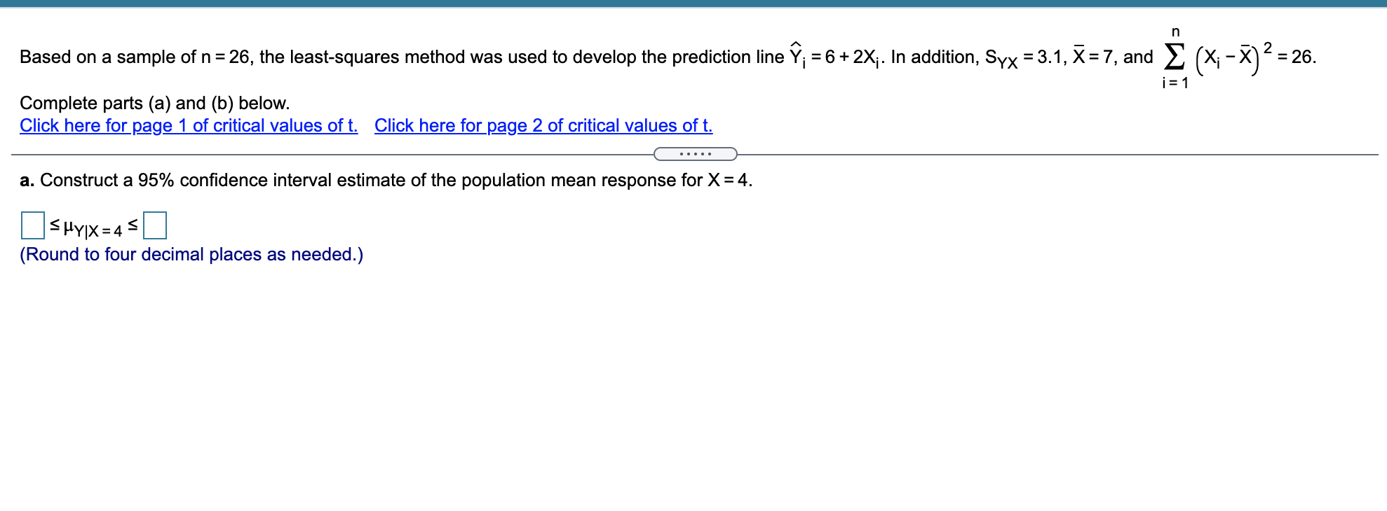 Solved b.Construct a 95% prediction interval of an | Chegg.com