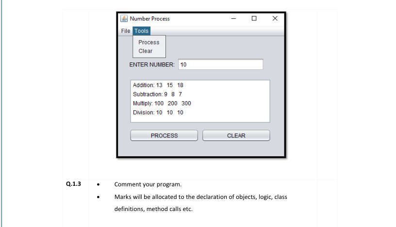 Solved Develop a Java GUI application to perform addition, | Chegg.com