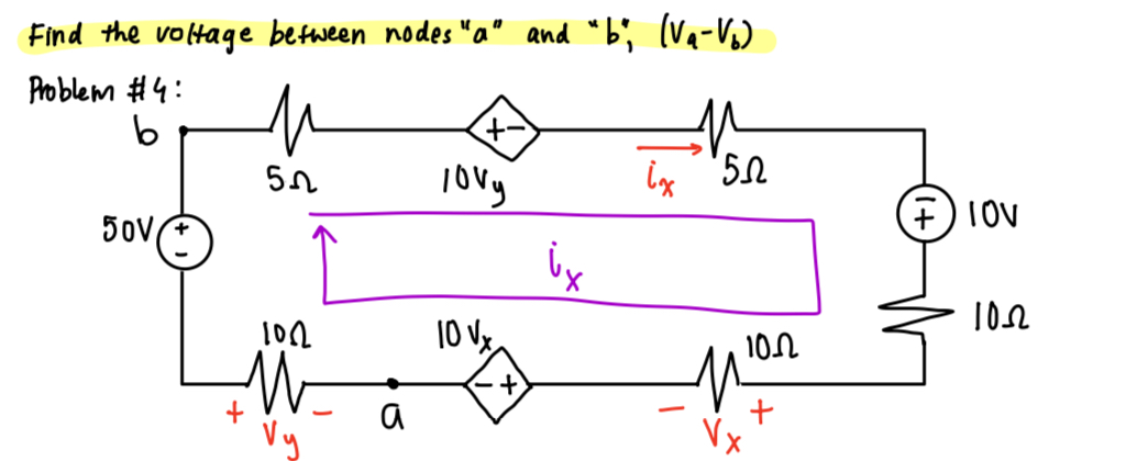 Solved Find the voltage between nodes " a " ﻿and | Chegg.com