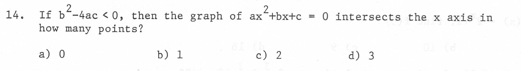 Solved 14. If b2−4ac