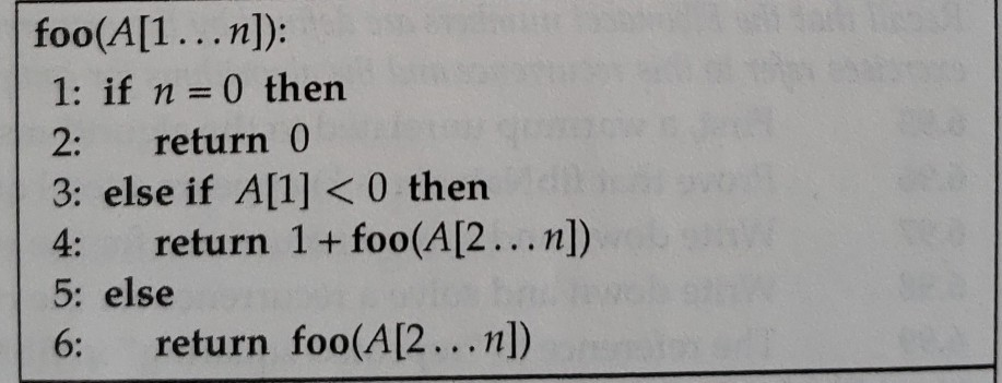 Solved for the recursive algorithm, write down a recurrence | Chegg.com