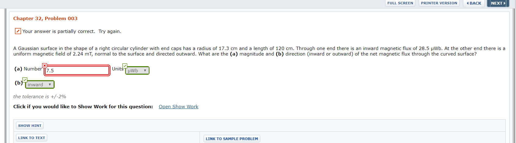 Solved FULL SCREEN PRINTER VERSION BACK NEXT Chapter 32, | Chegg.com