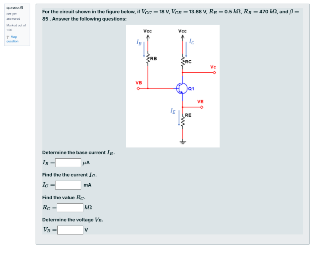 Solved For the circuit shown in ﻿the figure below, | Chegg.com
