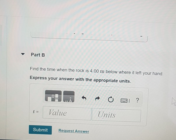 Solved A Review Constants Part A You throw a rock straight | Chegg.com
