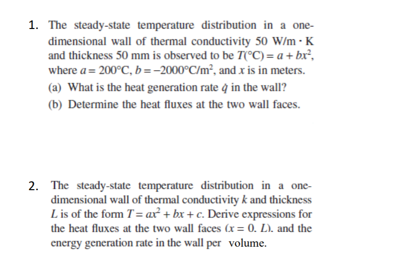 Solved 1. The steady-state temperature distribution in a | Chegg.com