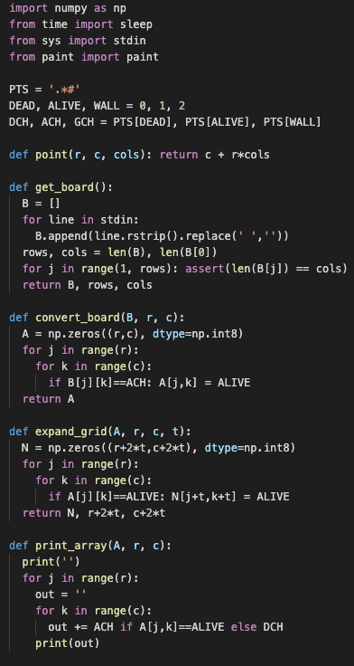 Solved This is the game of life on a bounded torus, we want | Chegg.com