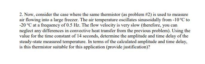 Solved 1 A Thermistor Very Similar To That Used In Lab 6