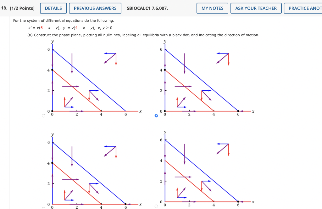 Solved For the system of differential equations do the | Chegg.com