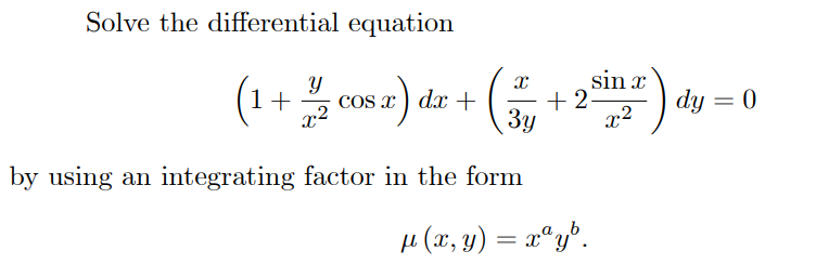Solved Solve the differential equation (1+cos 2) dx + ( + 2 | Chegg.com