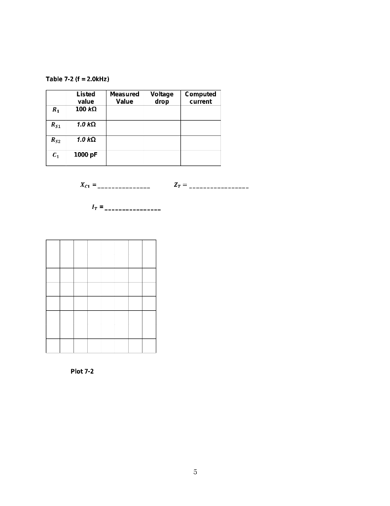 NAME: TECH-156 AC CIRCUITS LAB ASSIGNMENT #7 Parallel | Chegg.com