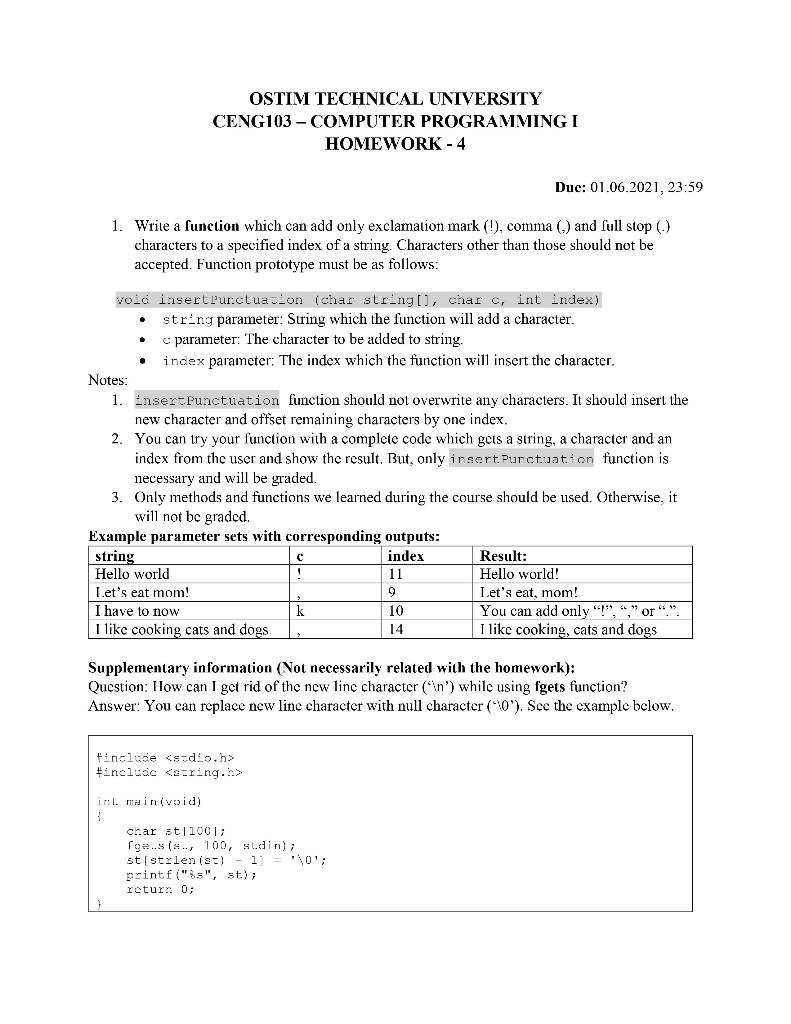 Solved OSTIM TECHNICAL UNIVERSITY CENG103 - COMPUTER | Chegg.com
