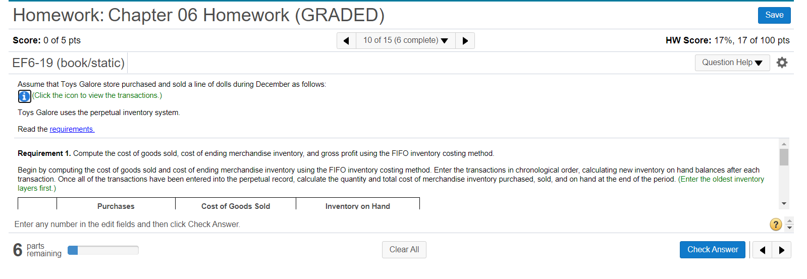 Solved Homework Chapter 06 Homework Graded Save Score 0