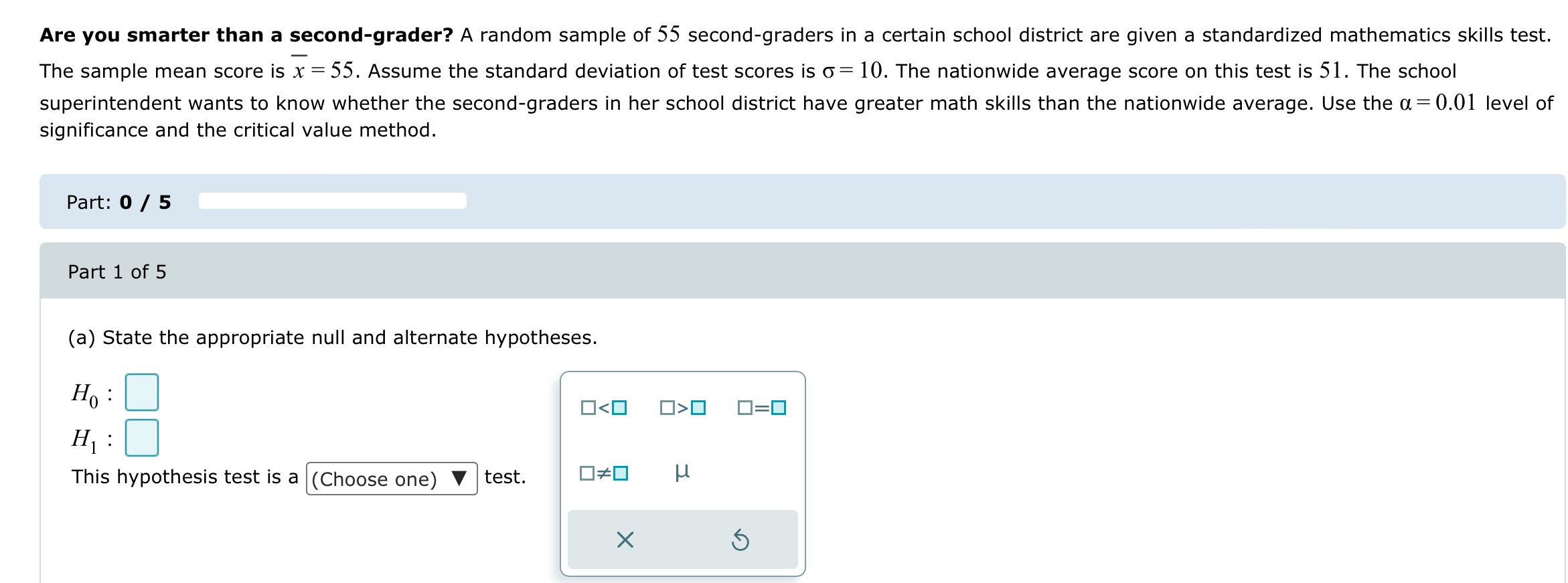 Solved Are you smarter than a second-grader? A random sample | Chegg.com