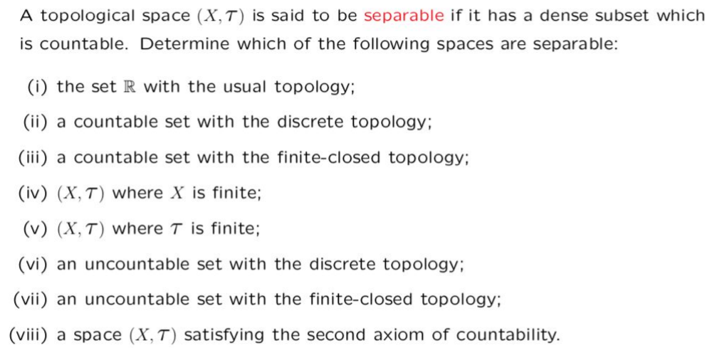 Solved A question in topology. A topological space (X,T) is | Chegg.com