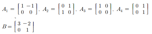Solved Show that B is a linear combination with A1, A2, A3, | Chegg.com