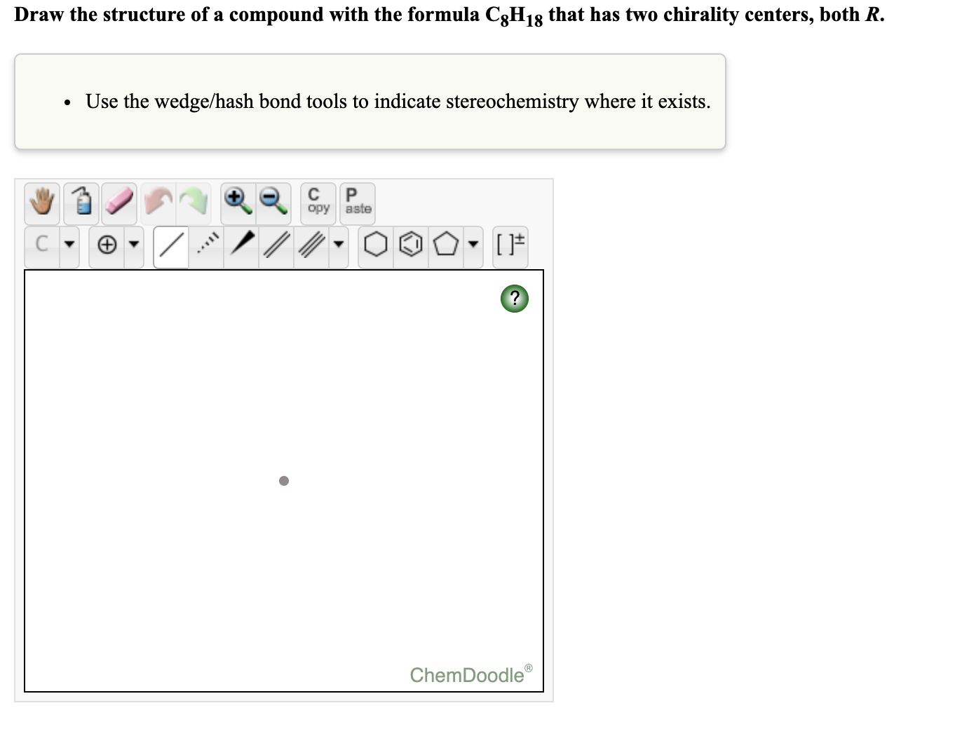 Solved Draw the structure of a compound with the formula | Chegg.com