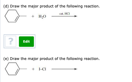 Solved Chapter 11, Question 61 Use Markovnikov's rule to | Chegg.com