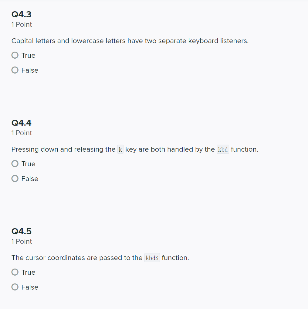 Solved Q4 Keyboard Concepts 15 Points Answer the following | Chegg.com