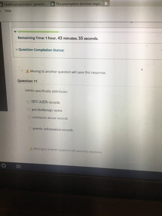 Solved Remaining Time: 1 hour, 45 minutes, 05 seconds. | Chegg.com