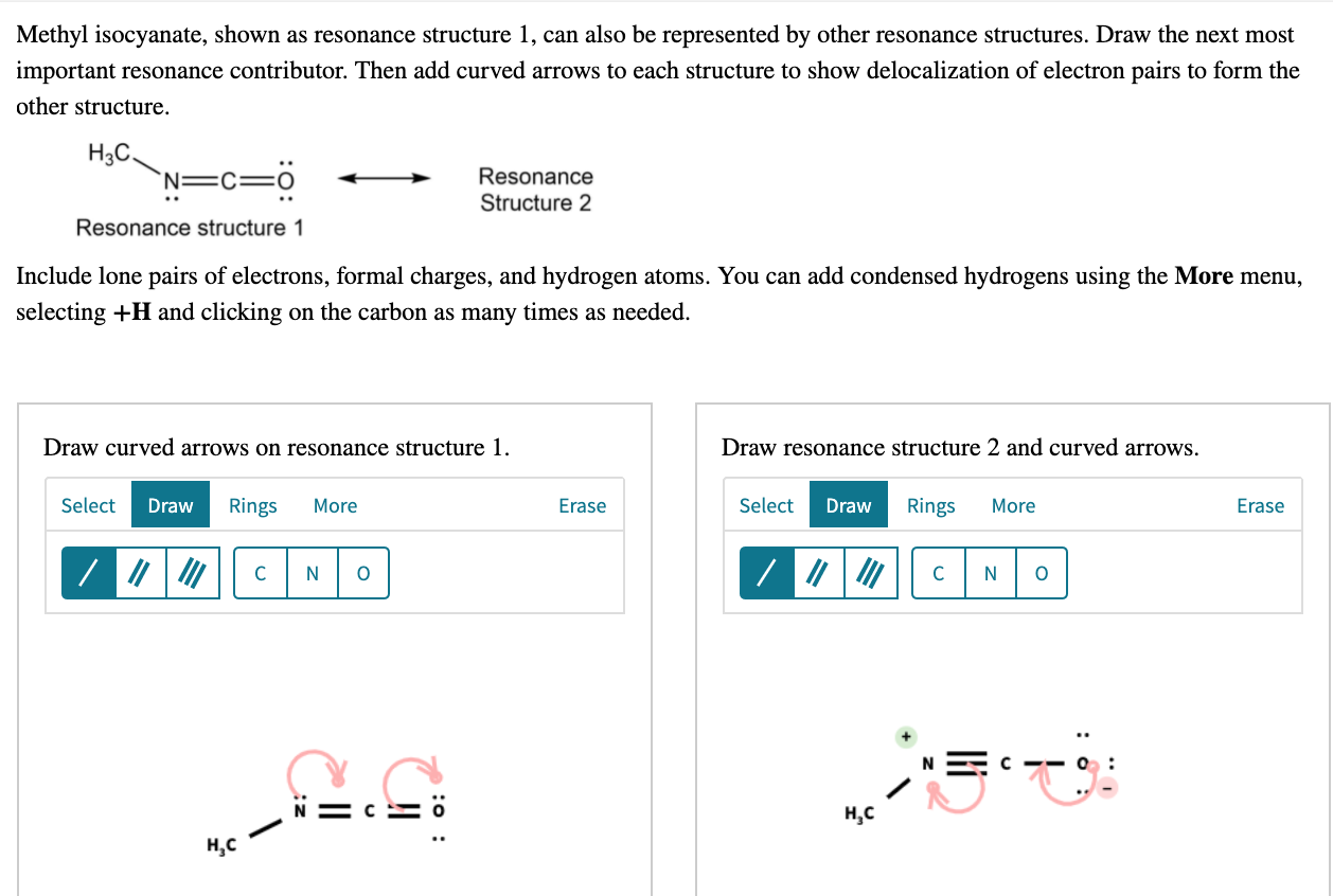 Solved Draw The Next Most Important Resonance Structure For