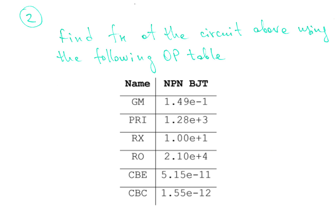 find fx of the circuit above using the following OP | Chegg.com
