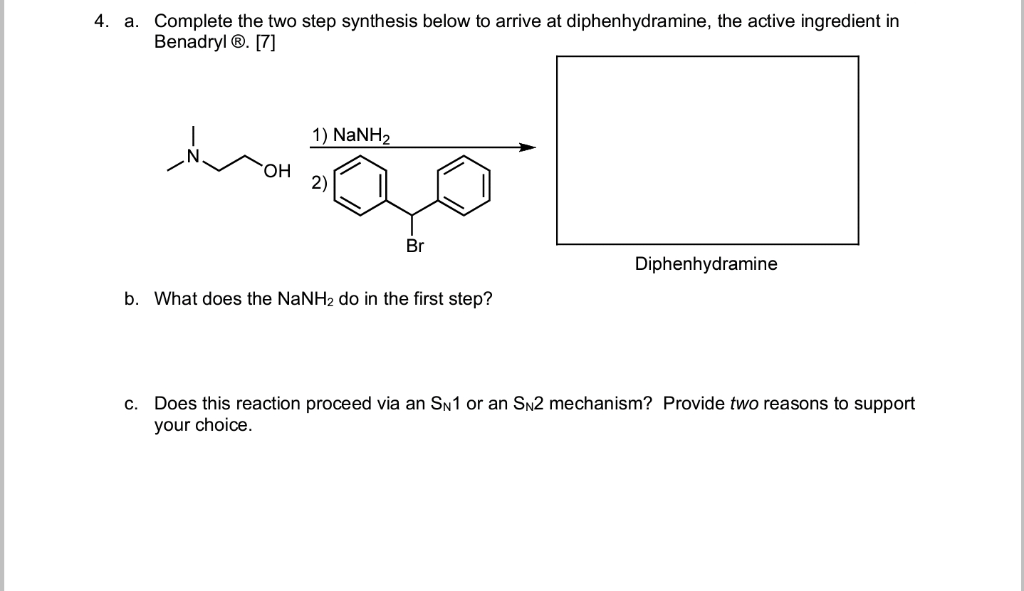 Solved Complete the two step synthesis below to arrive at | Chegg.com
