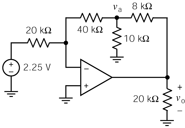 Solved Determine the values of the node voltages, va and vo, | Chegg.com