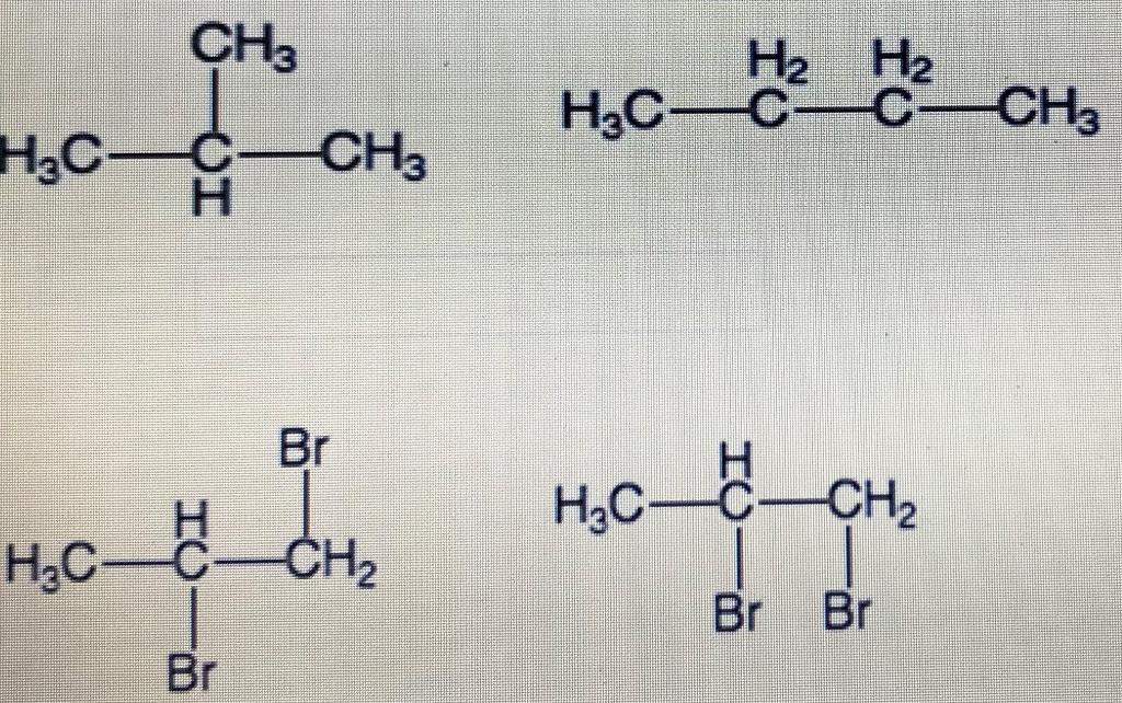 Solved CH3 , H2 H2 H2C-C-C CH3 H3C -C H CH3 H₂C_&_CH H₂CH Br | Chegg.com