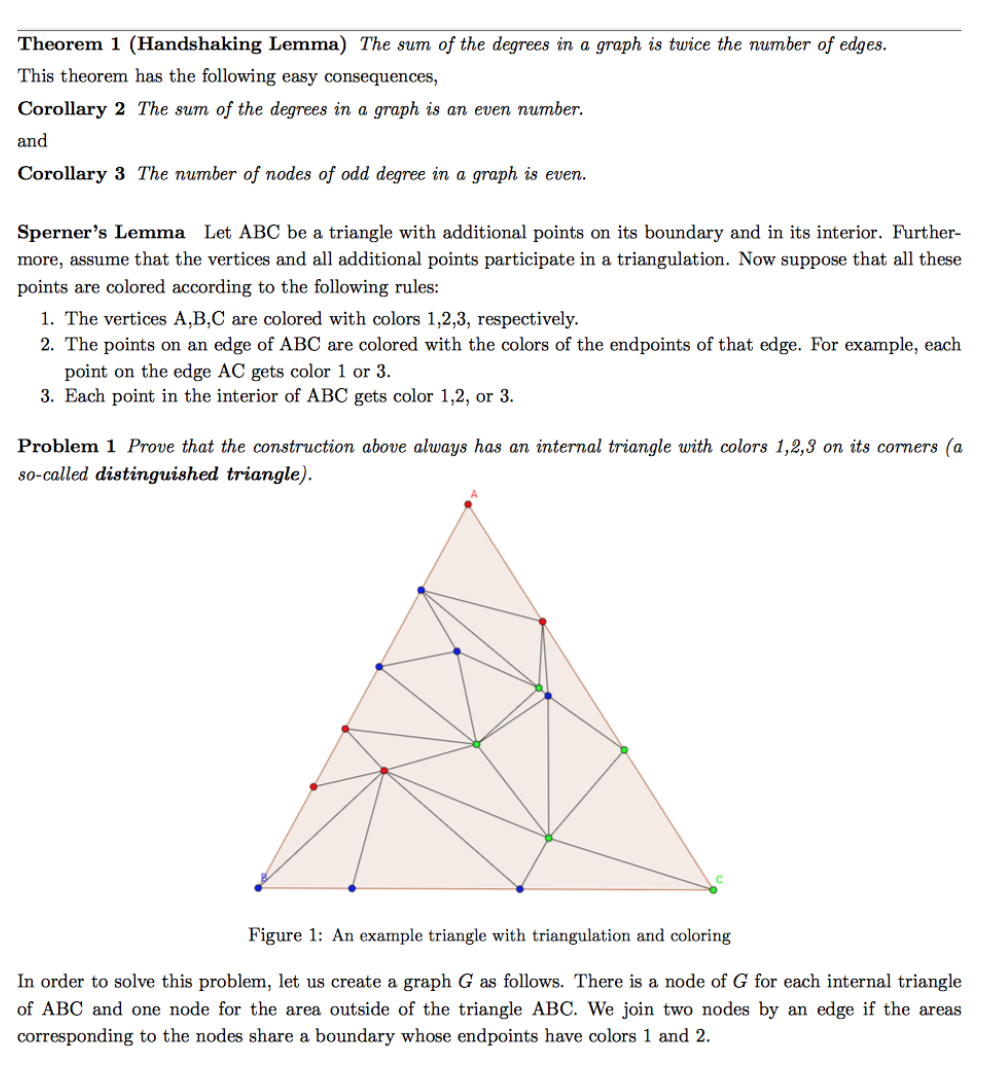Theorem 1 (Handshaking Lemma) The sum of the degrees | Chegg.com