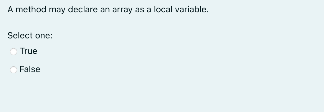 Solved Consider The Following Java Code Fragment Class 8874