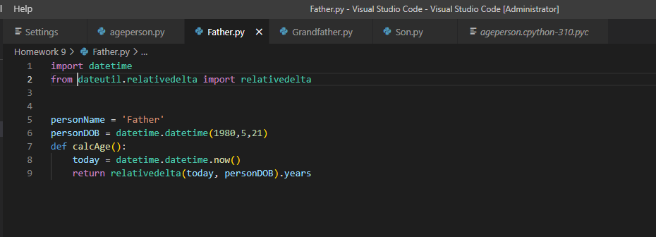 Solved I keep getting this circular import error in my code | Chegg.com